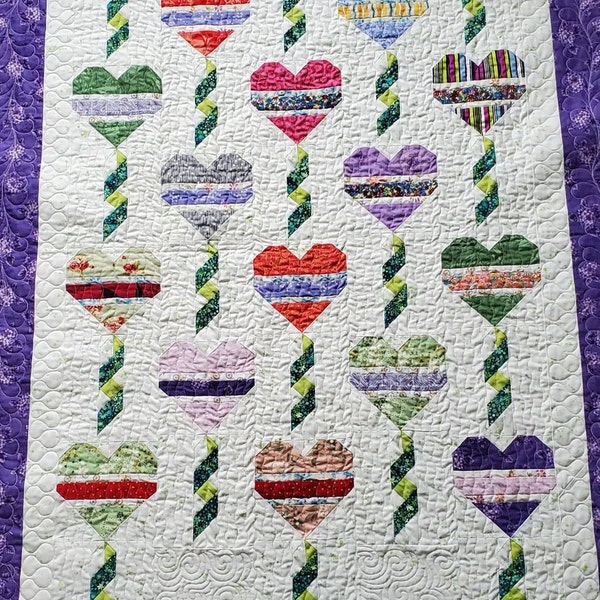 Hearts Away PDF Quilt Pattern - Etsy