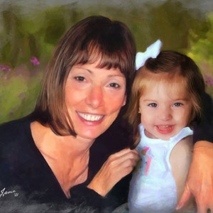 Personalized Family Portraits, Loved One Portrait, Mothers Day Gifts ...