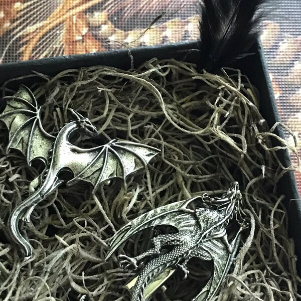 Dragon Magnet - Repurposed Jewelry - Dragon Decor - Kitchen Magnet ...