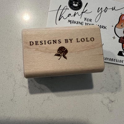 Support Small Business Thank You Stamp, Business Card Stamp Custom ...