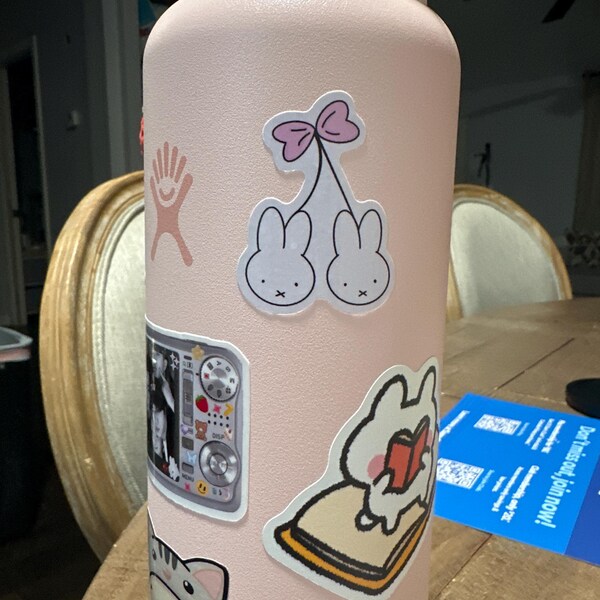 MIFFY STICKERS, Kawaii Cute Laptop Water Bottle Waterproof Laminated ...