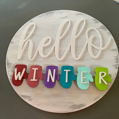 Original Seasonal Interchangeable Hello Sign - Etsy
