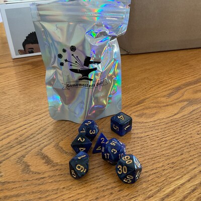 Polyhedral 7 Piece DND Dice Set Strawberries and Cream - Etsy