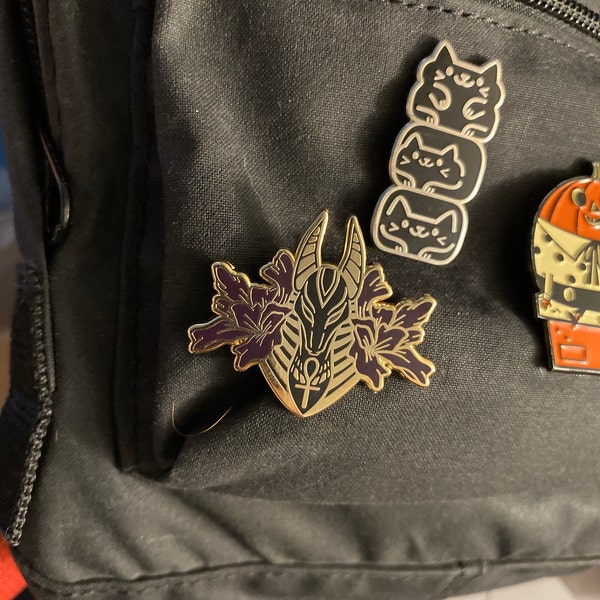 Anubis Hard Enamel Pin | Egyptian Collection | Jackal Deity Mythology ...