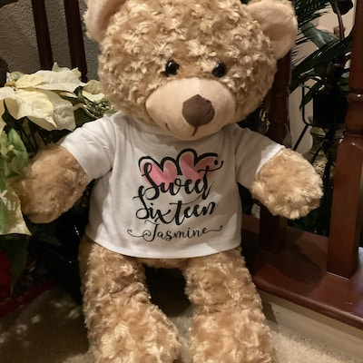 Teddy Bear Gift, Breast Cancer Gift, Fight Cancer, Plush Stuffed Bear ...