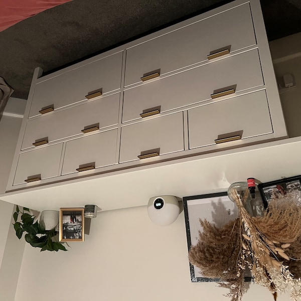 Squared Edge Pull Drawer Handle. These Are Extra Thin 2mm to Allow to ...