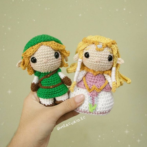 PDF: Zelda Inspired Amigurumi Doll - Crochet Pattern by Crochelandia - Etsy