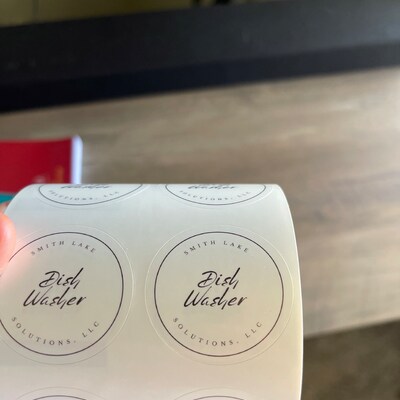 100 X Custom Roll Circle Labels. Your Own Design is Printed 100 Bulk ...