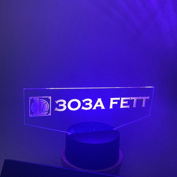 Custom Classic MOBA Inspired Dual Base LED With Gamertag - for ...