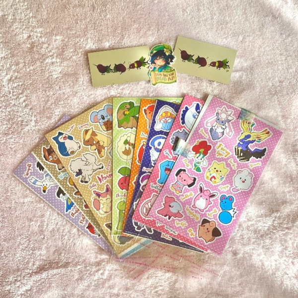 Legendary and Mythical Pokemon Sticker Sheet 2 - Etsy