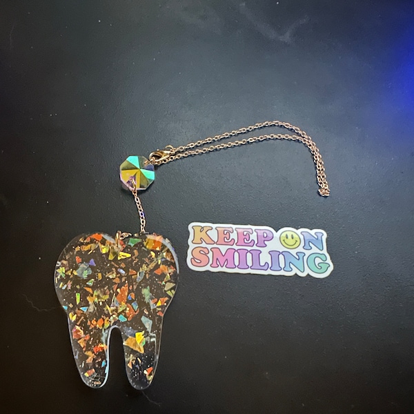 Resin Tooth Suncatcher, Dental Suncatcher, Dental Car Charm, Tooth Car ...
