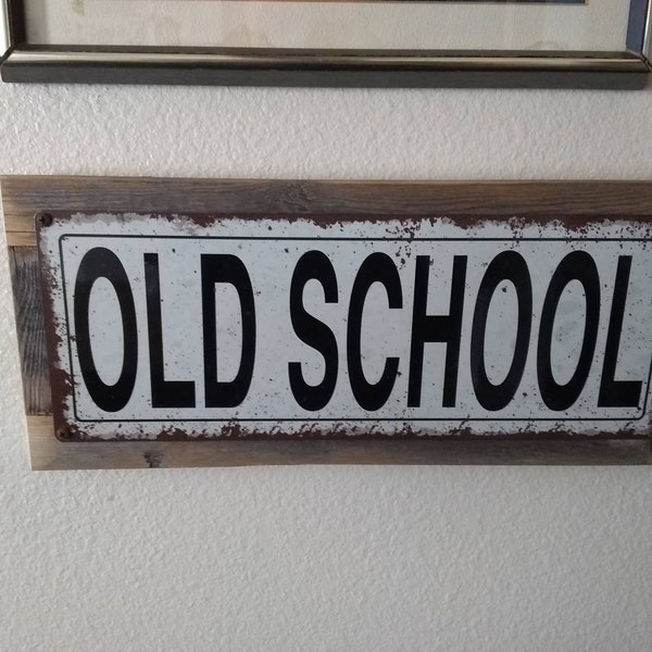 Old School Metal Street Sign, Rustic, Vintage - Etsy