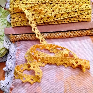 Vintage Lace Dusty Blue Ruffle Trim Sold by Yard Junk Journal - Etsy