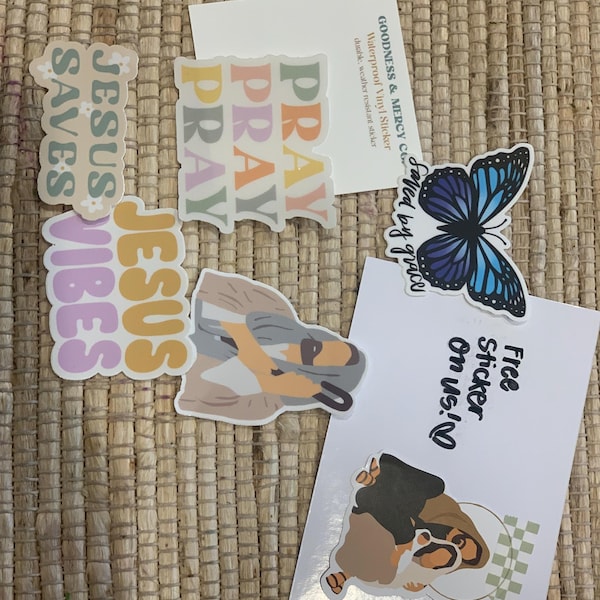 Thank You Jesus Sticker Jesus Stickers Bible Stickers Christian ...