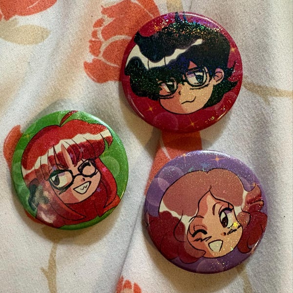 TOH Retro Style Chibi Acrylic Pins (2.5 IN) - Etsy