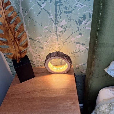 Led Lamp, Led Log Lamp, Log Light, Contemporary Lamp, Desk Lamp, Table ...