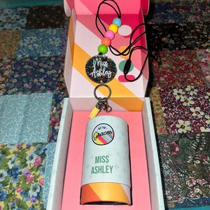 Groovy Sparkly Lanyard Personalized Lanyard for Badge 80's Lanyard ...