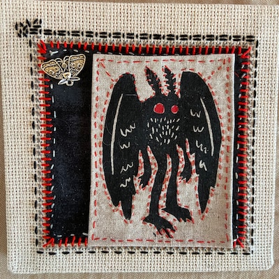 Sneaky Snake Linocut Linen Patch, Punk Patches, Block Print, Snek ...