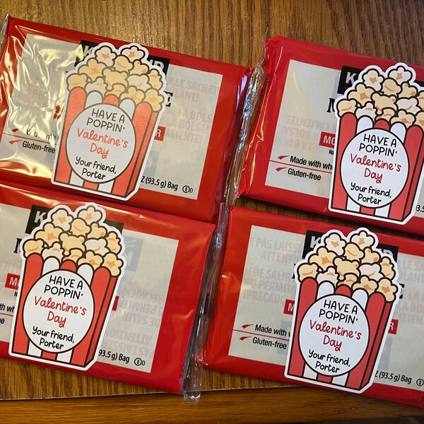 16 Classroom Gift Ideas, Classroom Gift Stickers, Popcorn Stickers ...