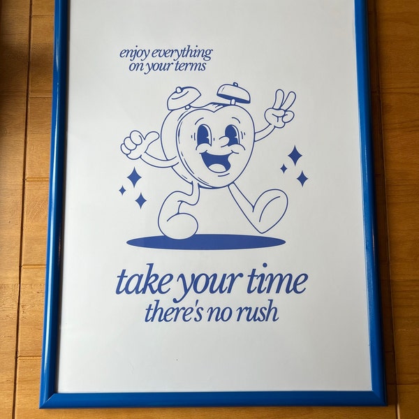 Take Your Time, Retro Quote, Digital Prints, Downloadable Art, Emotions ...