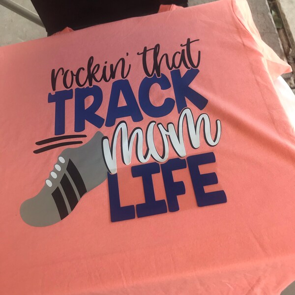 Rockin That Track Mom Life SVG, Track Mom SVG, Track SVG, Shirt Design ...