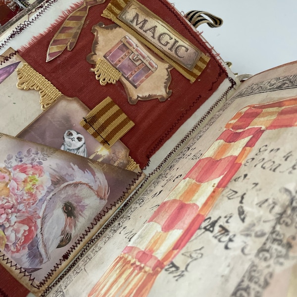 Wizards and Books Junk Journal Digital Kit Printable, Wizard Digital ...