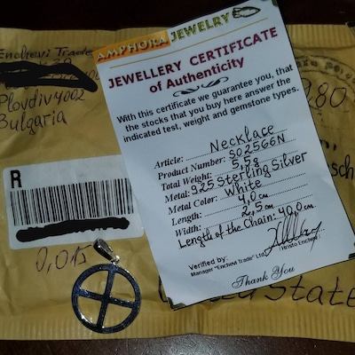 Solid 925 Sterling Silver Brimstone Leviathan Cross Sigil Sulfur Symbol ...