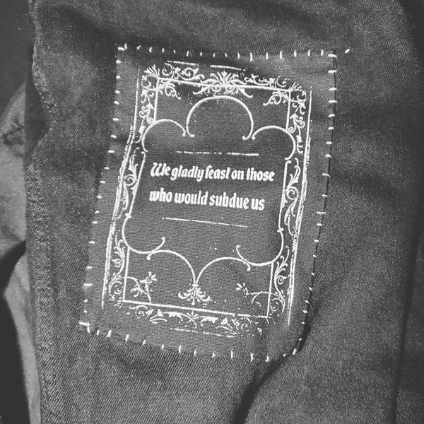 Addams Family Credo Small Patch - Etsy