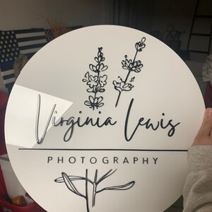 Round Business LOGO Sign Business Shop Sign Round Business - Etsy