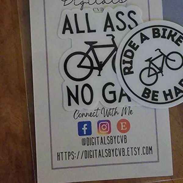 Bicycle Sticker, Cyclist Sticker, Bike Decal, Bike Sticker, Life is an ...
