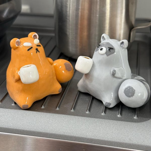 Coffee Pals | Desk Friend | Handmade - Etsy