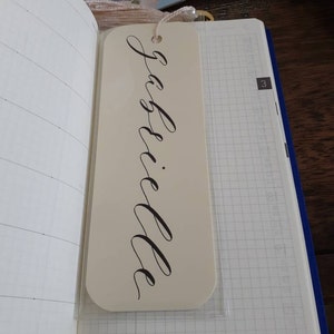 Personalized Bookmarks Calligraphy Bookmarks Beaded Tassel | Etsy