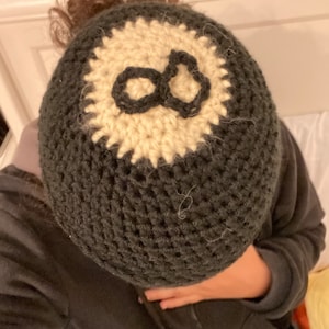 8-ball Hat Crochet Pattern PDF, Crochet Hat Pattern, Hat Pattern ...