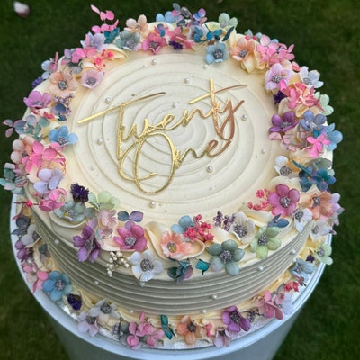 PERSONALISED Acrylic Cake Topper Name and Age Birthday Cake Topper Cake ...