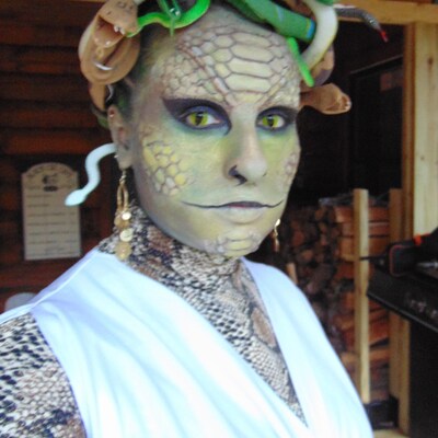 Snake Scales/reptile Forehead, Cheeks and Chin Prosthetic, SFX Makeup ...