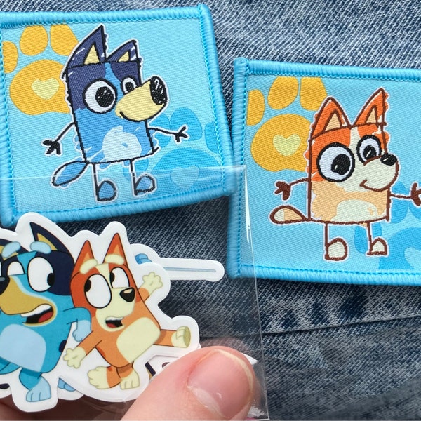 Bluey and Bingo Car Sticker, Kids on Board, Reflective Decal for Car ...