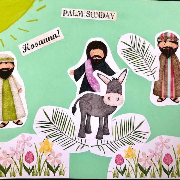 Religious Easter Printable for Kids, Christian Easter Stickers DIY ...