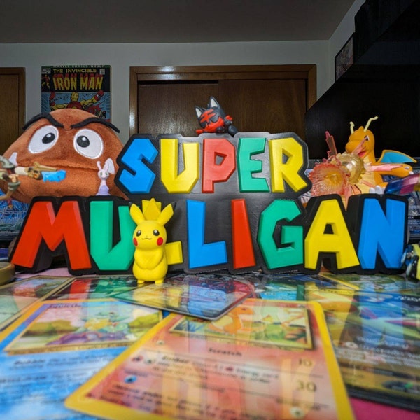 Custom Super Mario Bros Inspired Name Plate, Kids Desk, Kids Room ...