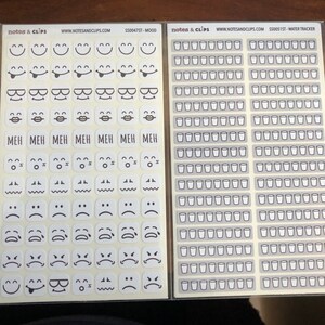 Mood Stickers Bullet Journal Stickers Planner Stickers | Etsy