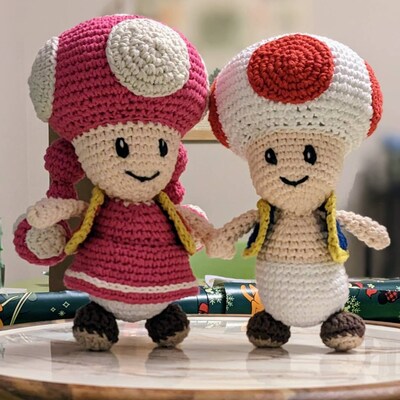 CROCHET PATTERN BUNDLE Toad Et Toadette Super Mario Bros Pdf File ...