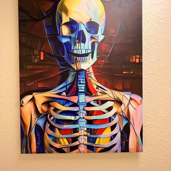 Brain Anatomy Art, Ready to Hang Canvas, Radiology Wall Art Science ...