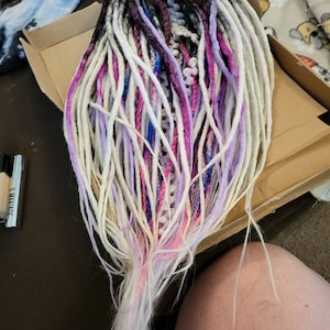 Natural Set of Dreads, Ombré Dreads, Synthetic Dreadlocks Double Ended ...