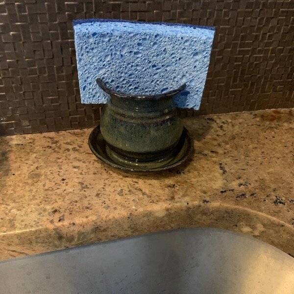 Sponge Holder, Sponge Holder for Kitchen, Ceramic Sponge Holder ...