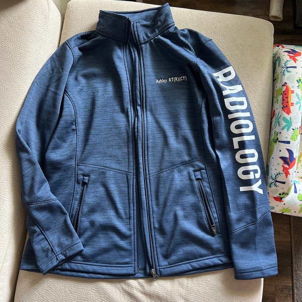 Personalized Radiology Nurse Jacket - Embroidered CT, MRI, X-ray ...