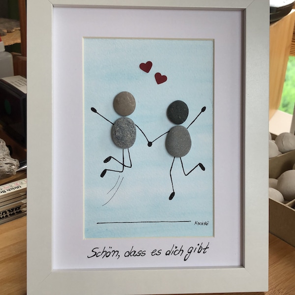 Pebble People - DIY Pebble Art Picture - Pebble Art Supplies - Natural ...