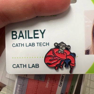 Heart Enamel Pin, Anatomical Heart Enamel Pin, Enamel Pin Badge, Doctor ...