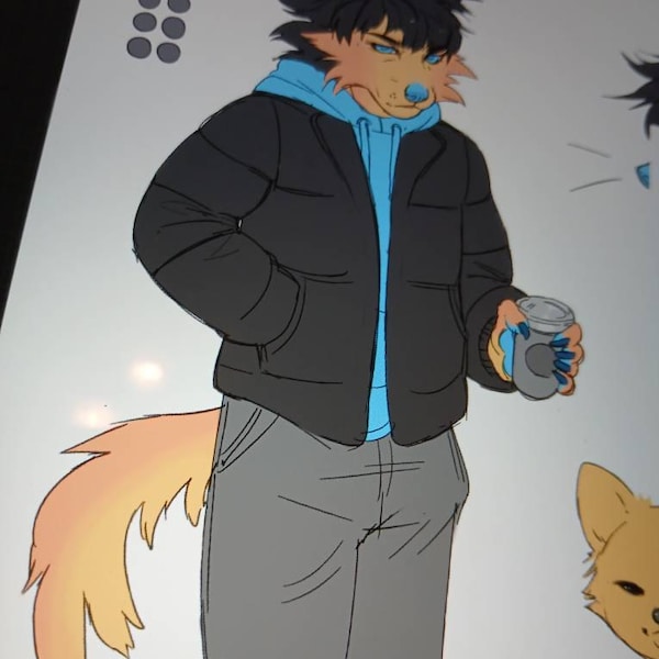 Hyena Ref Sheet Base - Etsy