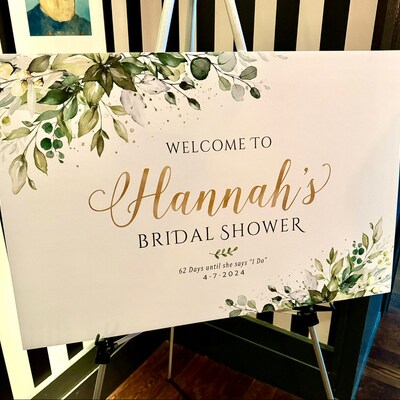 Couples Shower Sign, Wedding Welcome Sign, Bridal Shower Sign, Bridal ...