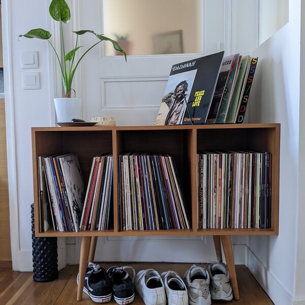 Vinyl Record Storage, Mid Century Modern Sideboard, Media Console ...