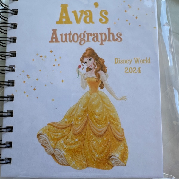 Disney Character Autograph Book With Photo Sleeves - Etsy